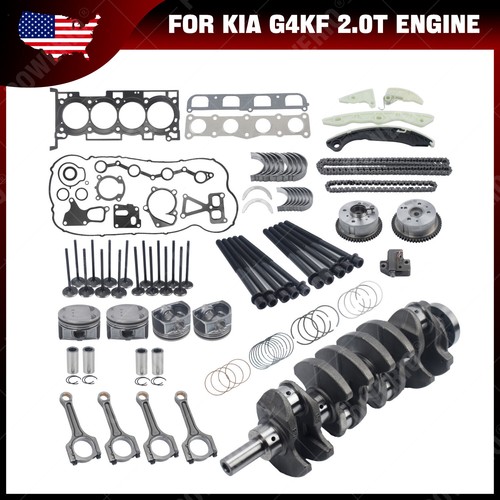 G4KF 2.0T Engine Overhaul Rebuild Kit - Crankshaft Rods Timing For ...