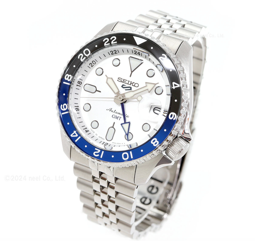 SEIKO 5 Sports SBSC017 SSK033 White Dial SKX Sports GMT Automatic Men ...
