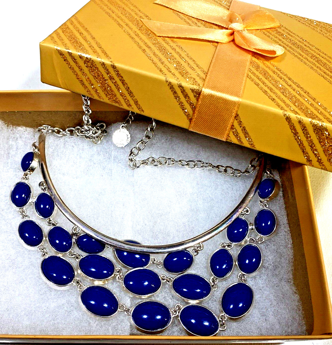 Rare All American Blue Cabazon Liz Claiborne Silver-t… - Gem