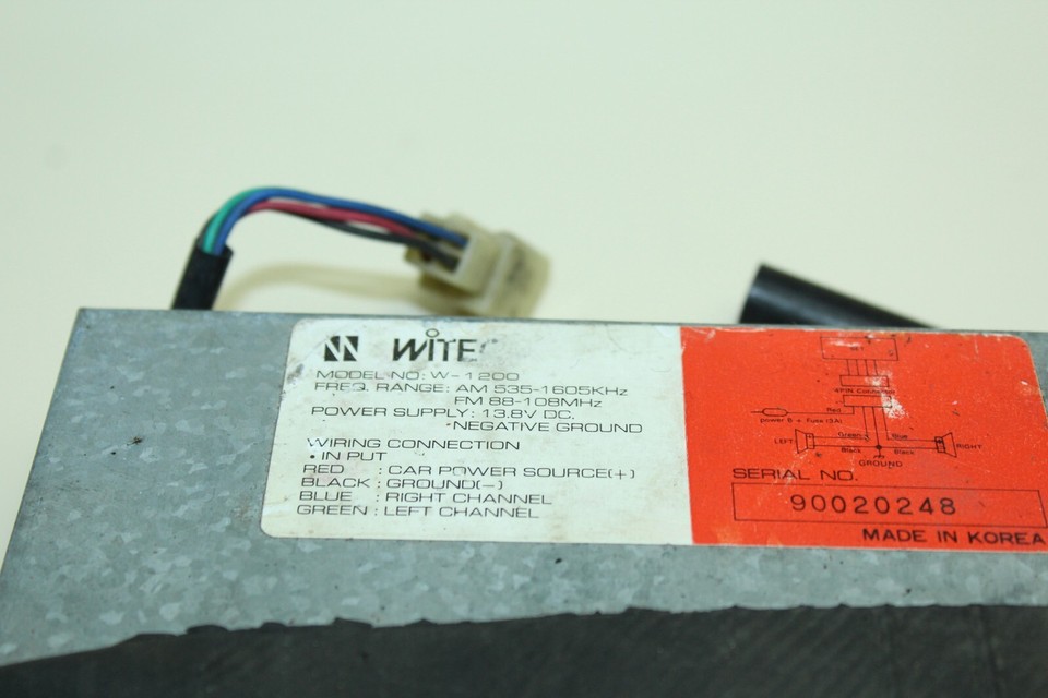 WITE W-1200 Radio De Voiture Ancien | eBay