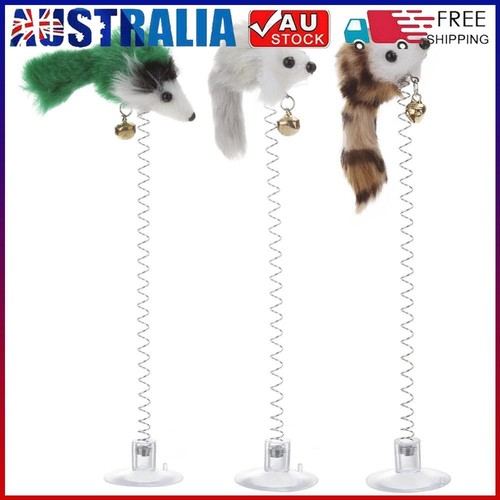 Elastic Cat Toys Feather False Mouse Sucker Cat Interactive Toys # | eBay