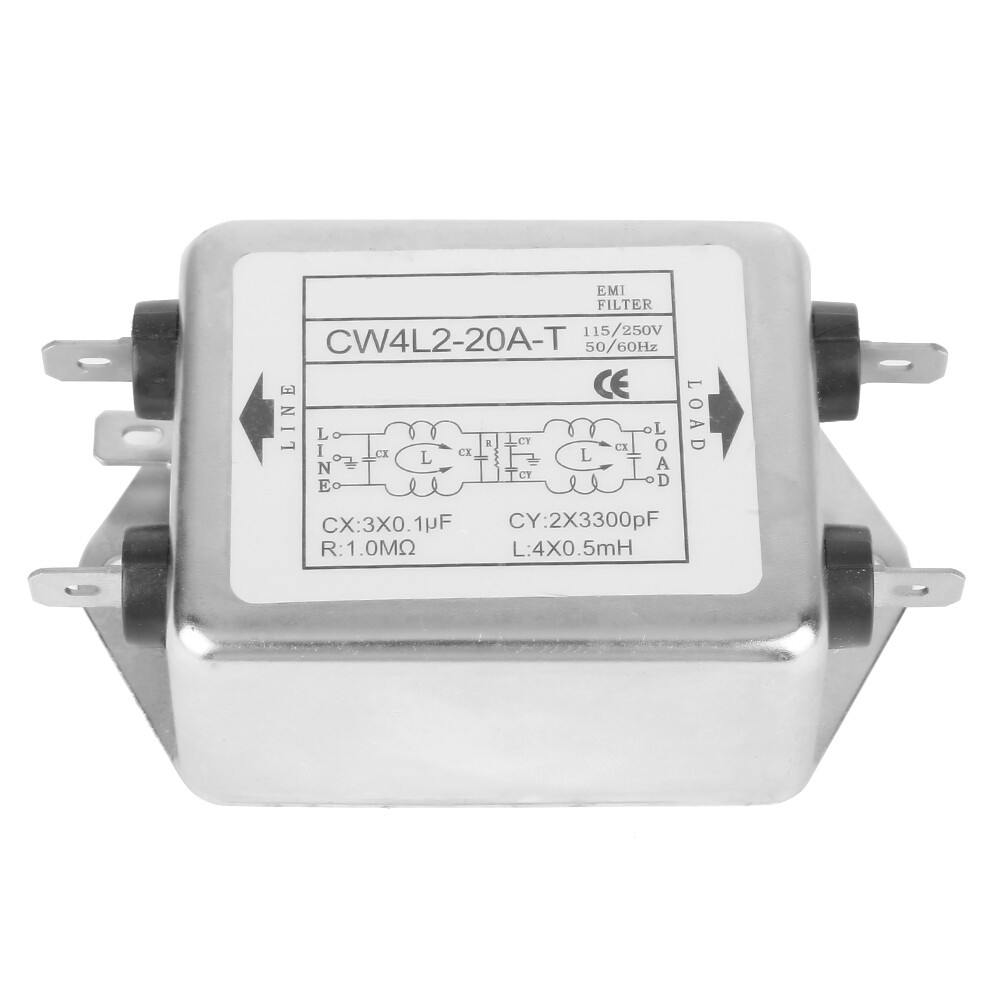 115V/250V 20A 50/60Hz CW4L2-20A-T Power Line EMI Filter Terminal | eBay