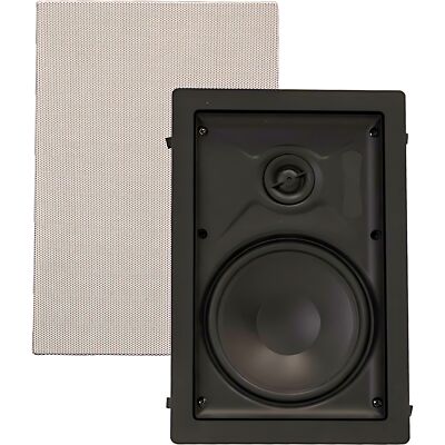 Phase Tech 6.5" In-Wall 2-Way Coaxial Speaker Home Audio 100W 8-Ohm ...