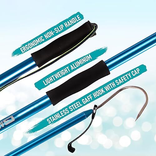 Gaffer Sportfishing Aluminum Fish Gaff With Sharp Stainless Steel ...