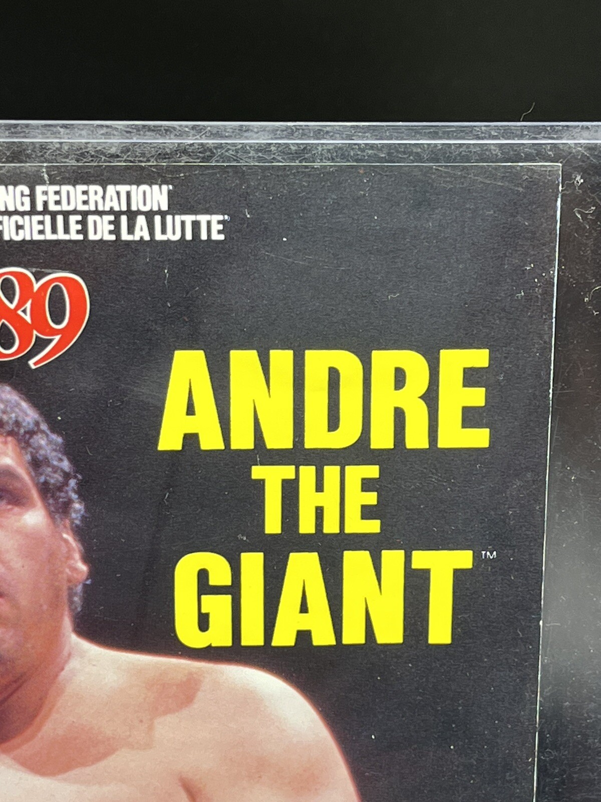 🚨 GRAIL 🚨 1989 ANDRE THE GIANT WWF LJN Wrestling Mint Poster STRAP ...