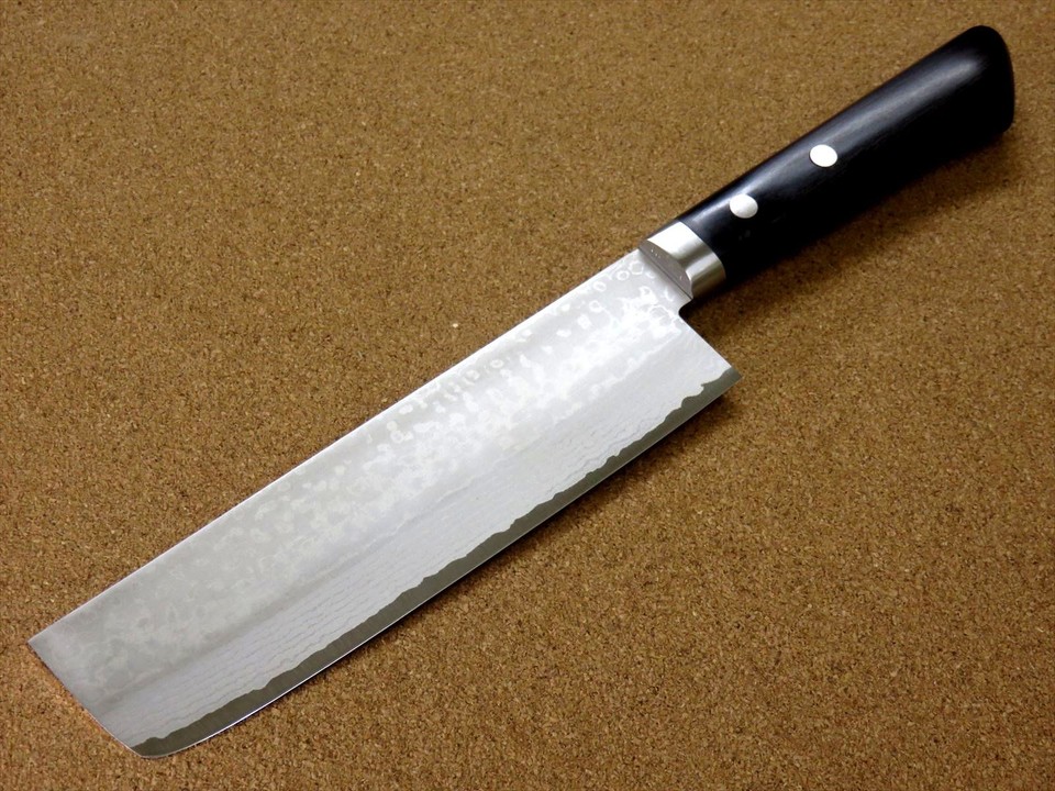 Japanese Kitchen Nakiri Vegetable Knife 165mm VG10 Damascus 17 Layers ...