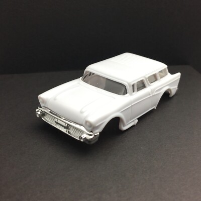 Auto World 57 Chevy Bel Air Nomad Unpainted Body, with Chrome Bumpers ...