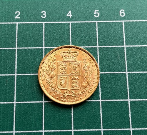 1864 Full Gold Sovereign — Queen Victoria Young Head Shield Reverse ...