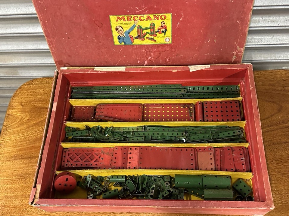 Rare Vintage c1940’s Meccano No.9 Construction Set Depicts London ...