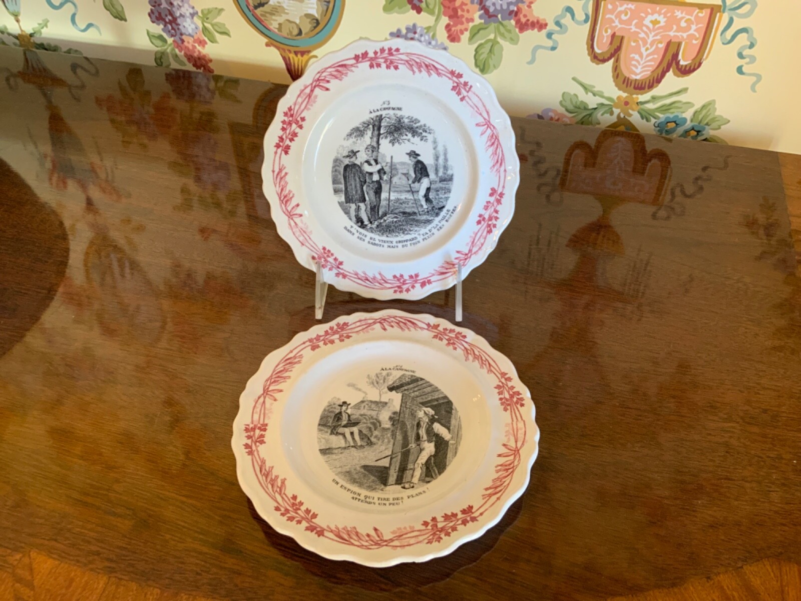 French Decorative Small Plates Set of Two Vintage A La Campagne | eBay