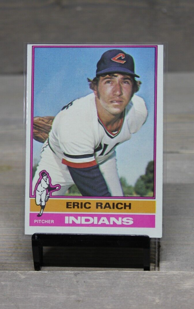 1976 Topps #484 Eric Raich Cleveland Indians Excellent - NM Condition ...