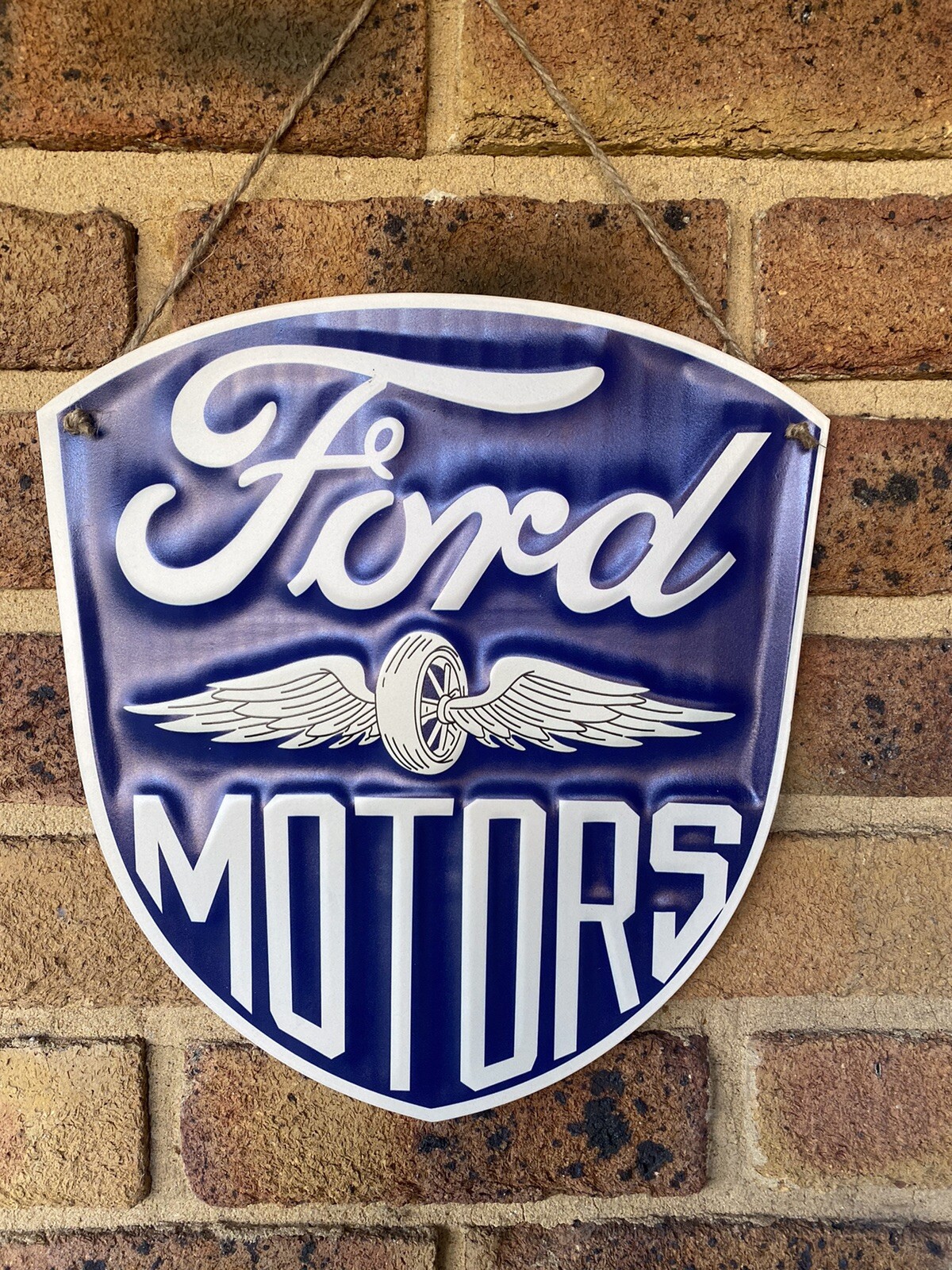 Large Ford Motors Logo Raised Embossed Man Cave Tin Sign 33 x 35cm | eBay