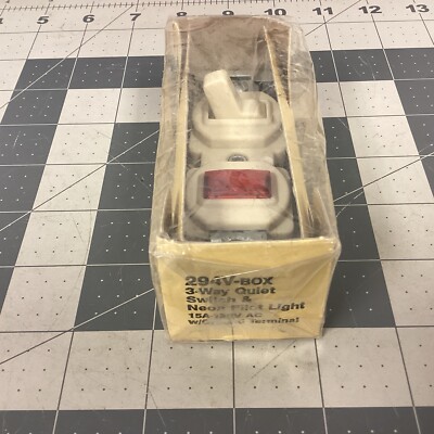 Eagle Electric 294V Box single pole switch & red pilot light combo ...