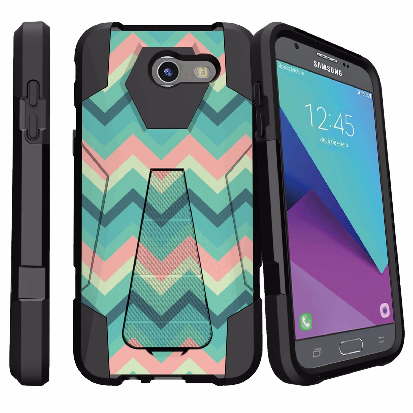 Rugged Case Cover for Samsung Galaxy J3 Emerge J3 2017 Sol 2 J3 Eclipse ...