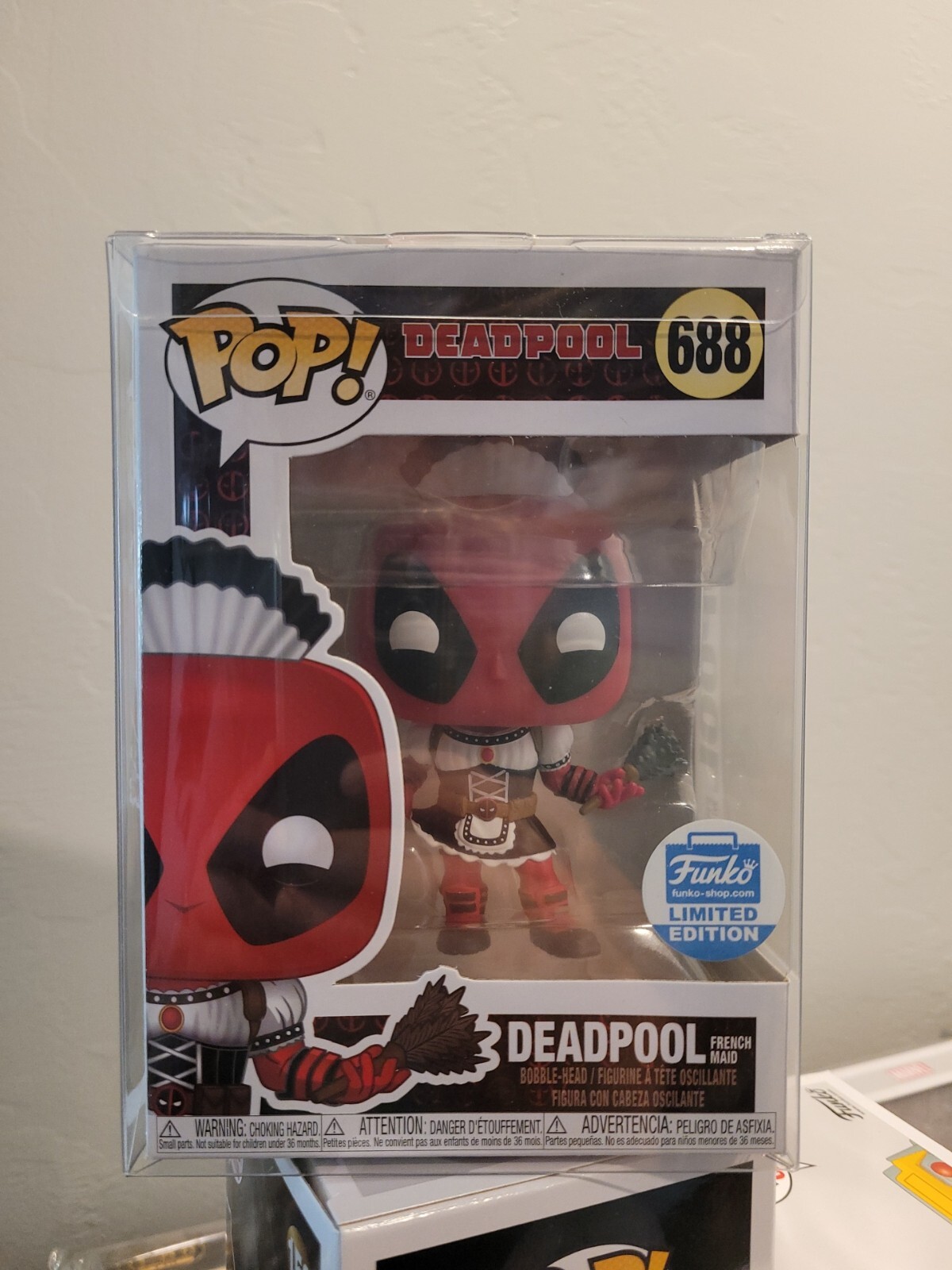 Funko Pop Marvel French Maid Deadpool 688 Funko Shop Limited Edition ...