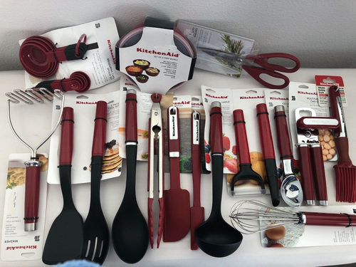 New KitchenAid Empire Red 32 Utensils Gadgets | eBay