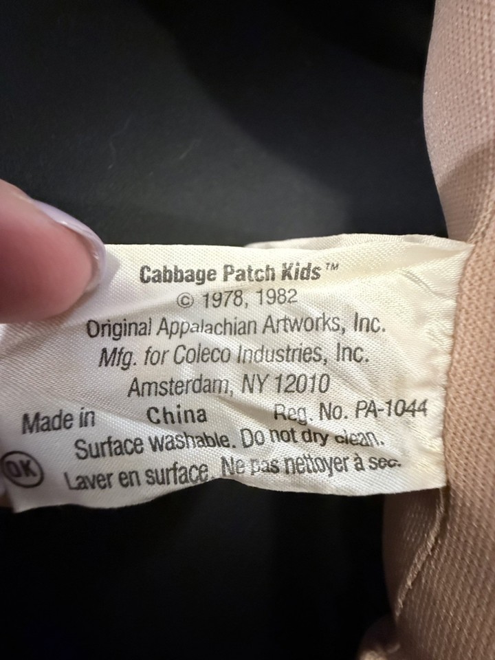 1986 Cabbage Patch Doll with “About Me” Card,original clothes, new ...