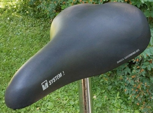Vtg Trek System 1 Mountain Bike Saddle Gel Padded Bicycle Seat 10.5x7.5 ...