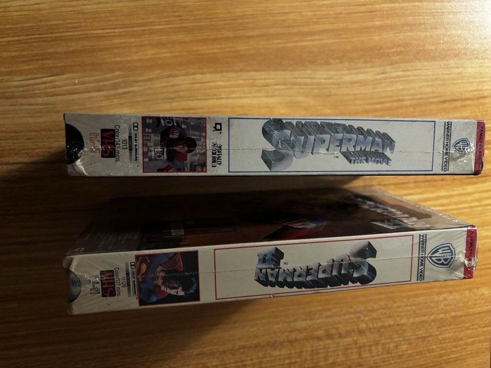 Superman VHS Tapes Factory Sealed (1986-1987) | eBay