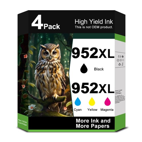 952XL Ink Cartridge Combo Pack Compatible for HP 8710 7740 8720 8715 ...