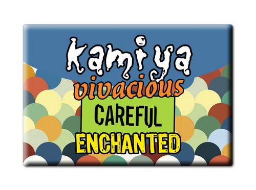 Kamiya Fridge Magnet Name with Adjectives I Love Gift Idea | eBay
