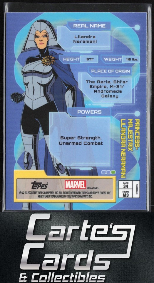 Princess-Majestrix Lilandra Neramani 2025 Topps Finest X-Men '97 #34 | eBay