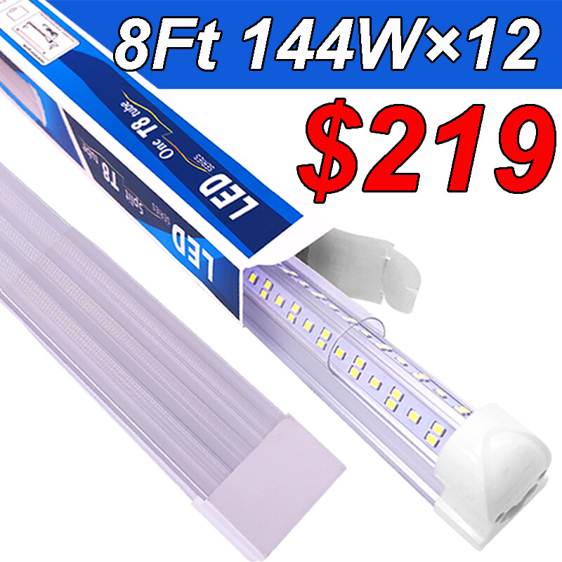 Cooler Lights Led T8 Tube Lights 8ft Integrated Led Light Tubes Fixture ...