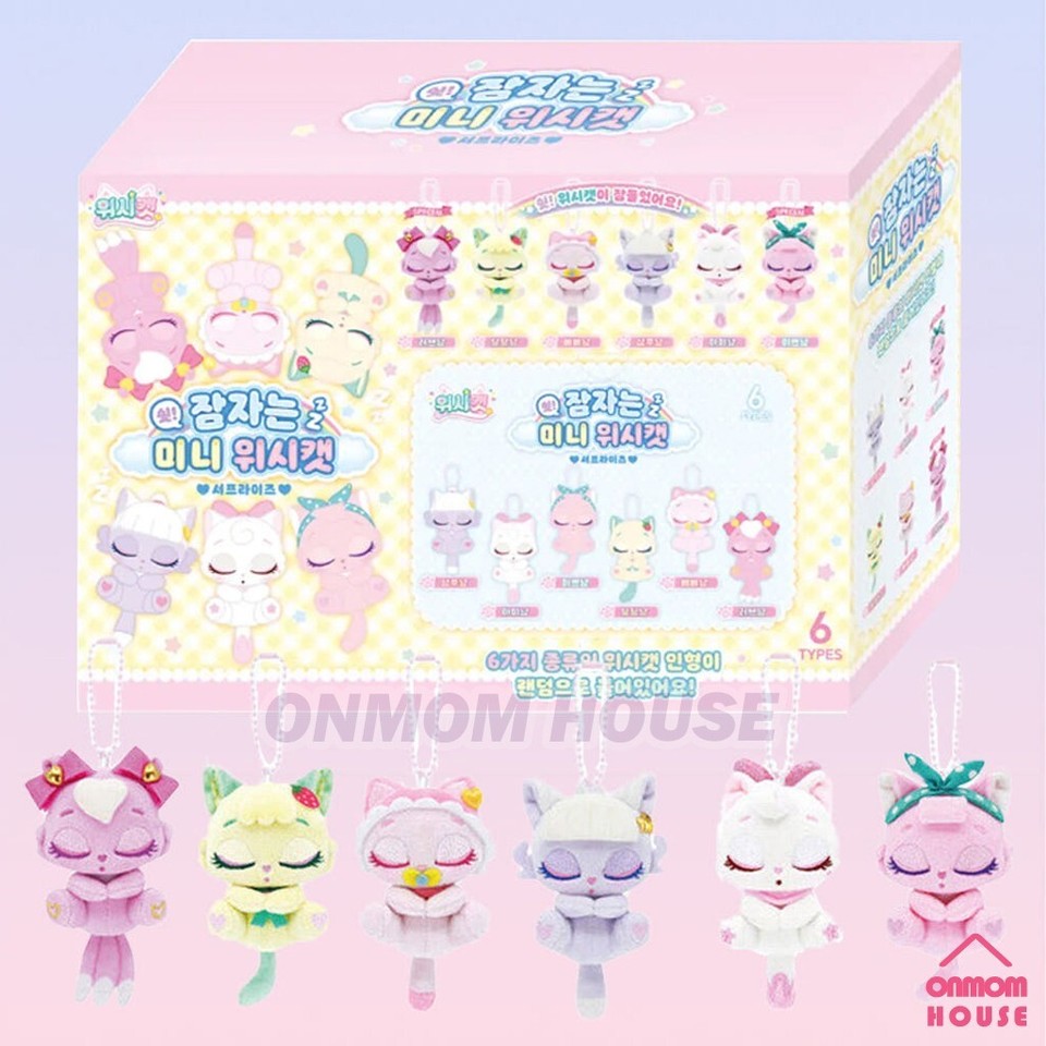 Sleeping Mini Wishcat Random Surprise Doll Wish Cat Korean Anime Toy ...