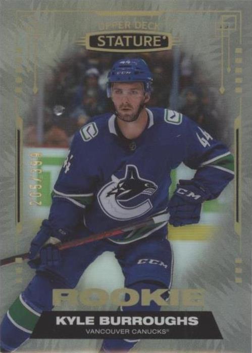 2021-22 Upper Deck Stature - Rookies Kyle Burroughs #196 /399 (RC) for ...