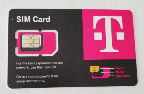 NEW TMobile 3in1 NANO Sim Card 4G 5G LTE. REPLACEMENT SIM. T-Mobile ...