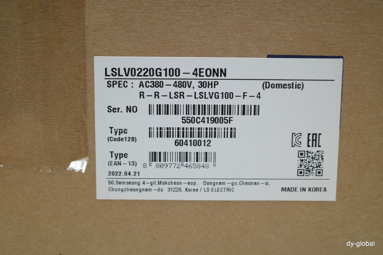 LS Inverter AC380-480V, 30HP NIB LSLV0220G100-4EONN VFD DRV-N-3104=8A51 ...