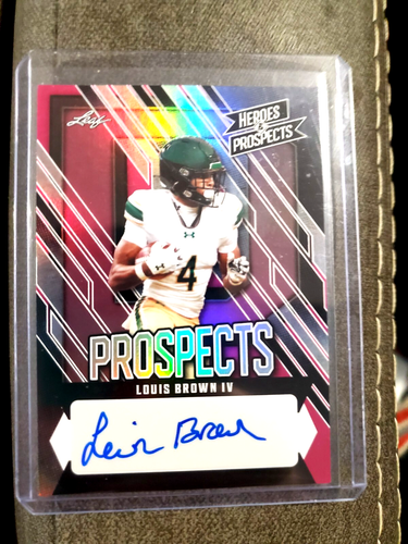 2024 Leaf Heroes & Prospects Auto. Louis Brown IV Card # AP-LB2 Serial ...