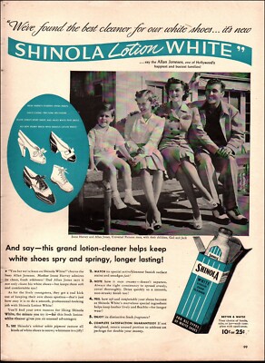 1943 Vintage ad Shinola White liquid Shoe Cleaner retro Fashion photo ...