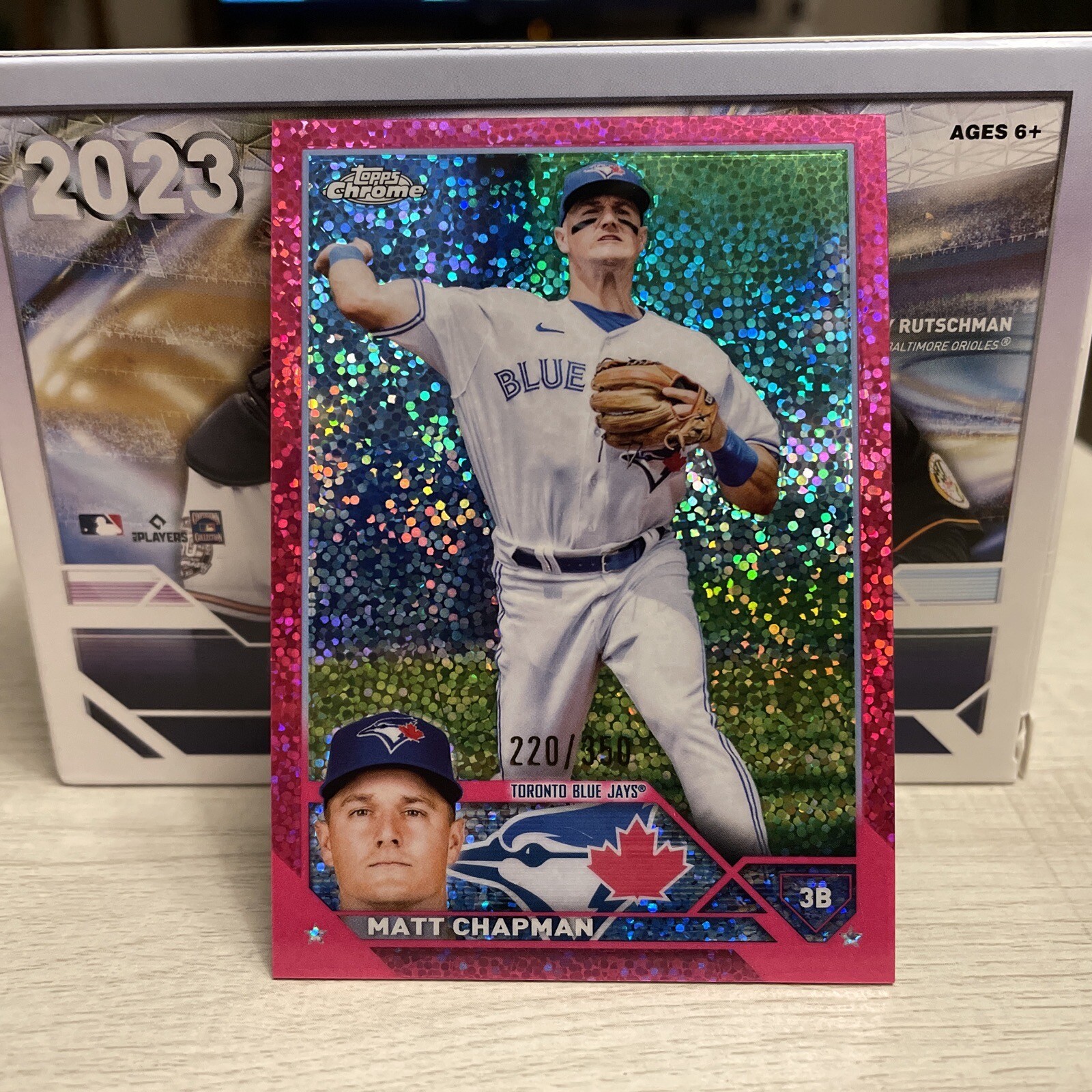 2023 Topps Chrome MATT CHAPMAN Pink Sparkle Refractor #220/350 #158 | eBay