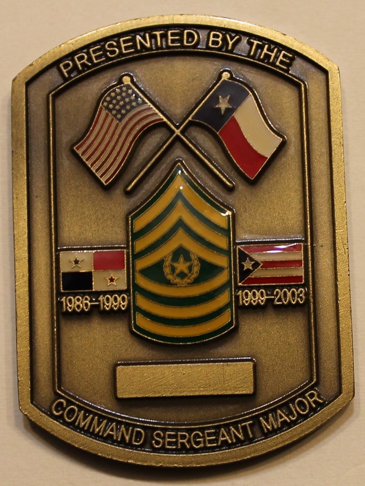US Army South Command Sergeant Major Army Challenge Coin | eBay