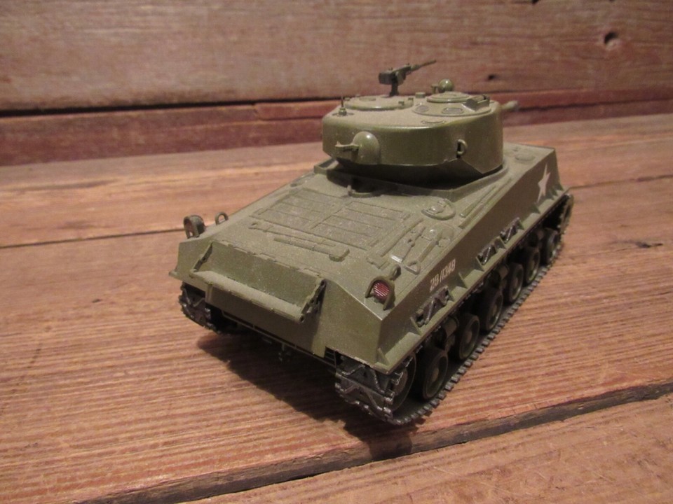 Vintage 1970 Built Painted Plastic Model Kit TAMIYA US Tank - Great ...