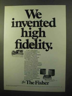 1970 Fisher 3580 Compact Stereo System Ad - We Invented | eBay