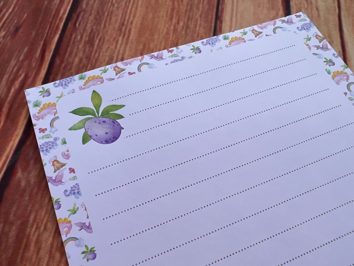 Dinosaur Border Writing Paper