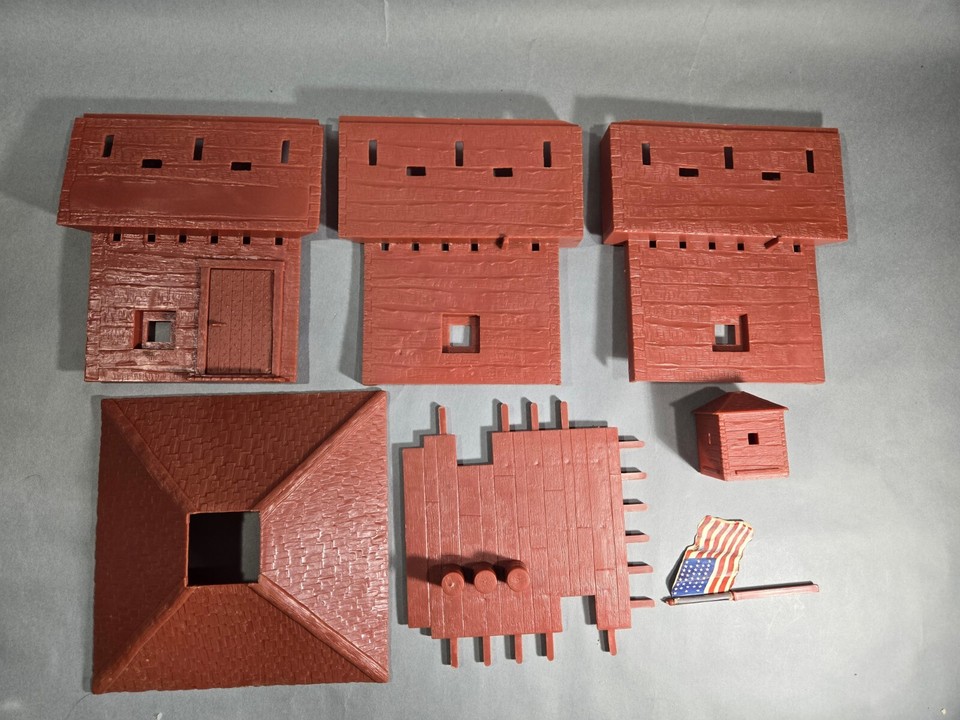 MARX Fort Apache Blockhouse in unusual color! | eBay