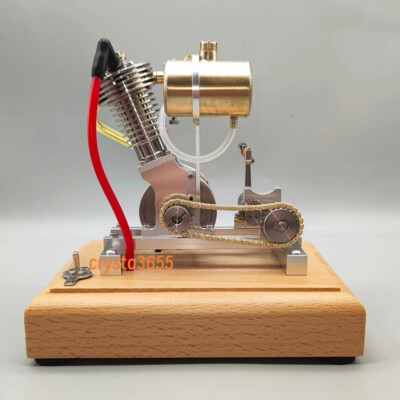 H09 Mini Gasoline Engine Model Kit Engineer Brass Aluminum DIY Toys ...