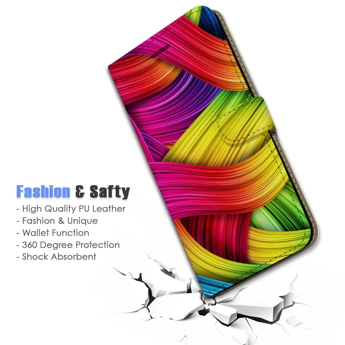 ( For Telstra Essential Pro 3 ) Flip Case Cover AJ23214 Abstract ...