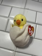 Ty Beanie Baby RARE Eggbert Chick in Egg With Gasport Hang Tag 1998 ...