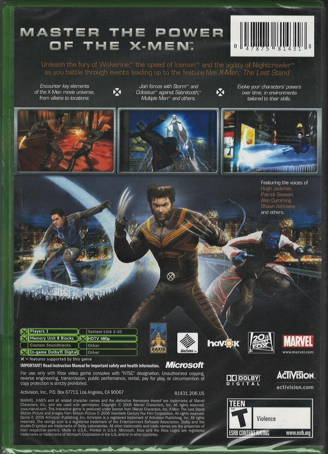 X-Men: The Official Game (Microsoft Xbox, 2006) - European Version for ...
