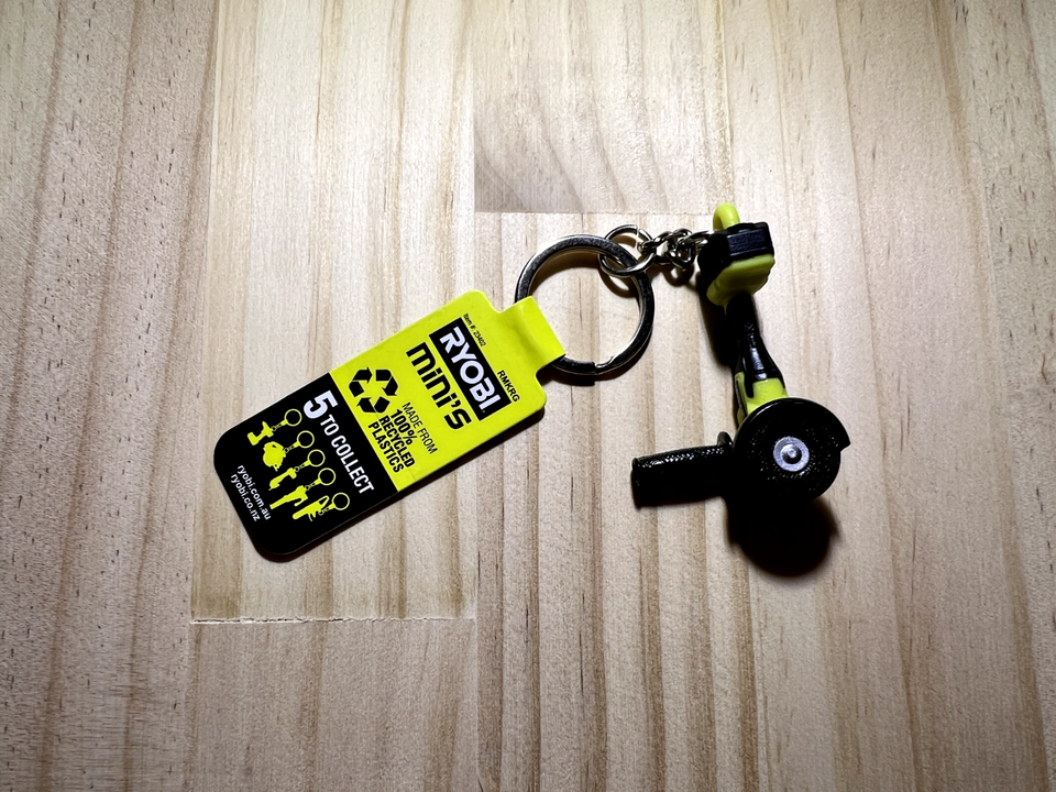 Ryobi MINI's Keyring Set (First Wave) Drill, CircularSaw,Grinder,Blower ...