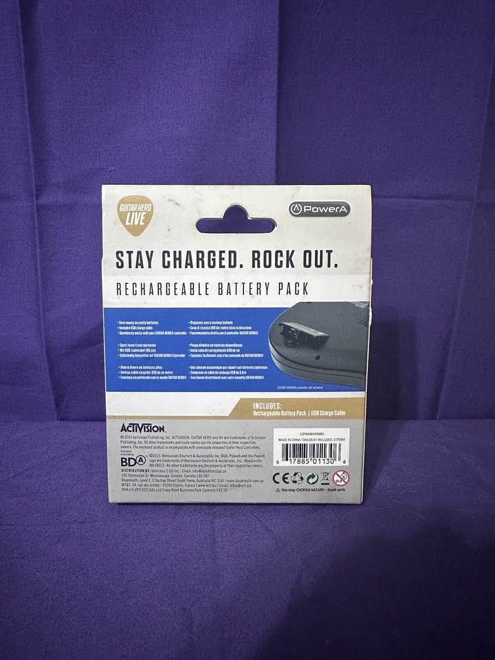 POWERA Guitar Hero Live Rechargeable Battery (PS/XBOX) | eBay