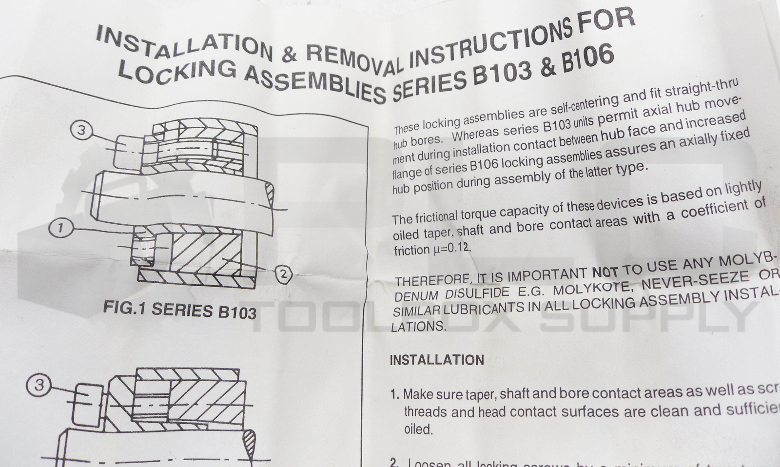 NEW B-LOC CORP B103 LOCKING ASSEMBLY 2-15/16"OD 1-3/4"ID | eBay