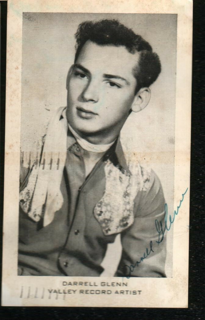 Darrell Glenn Autographed Photo 1953 Country Music Singer D.90 | eBay