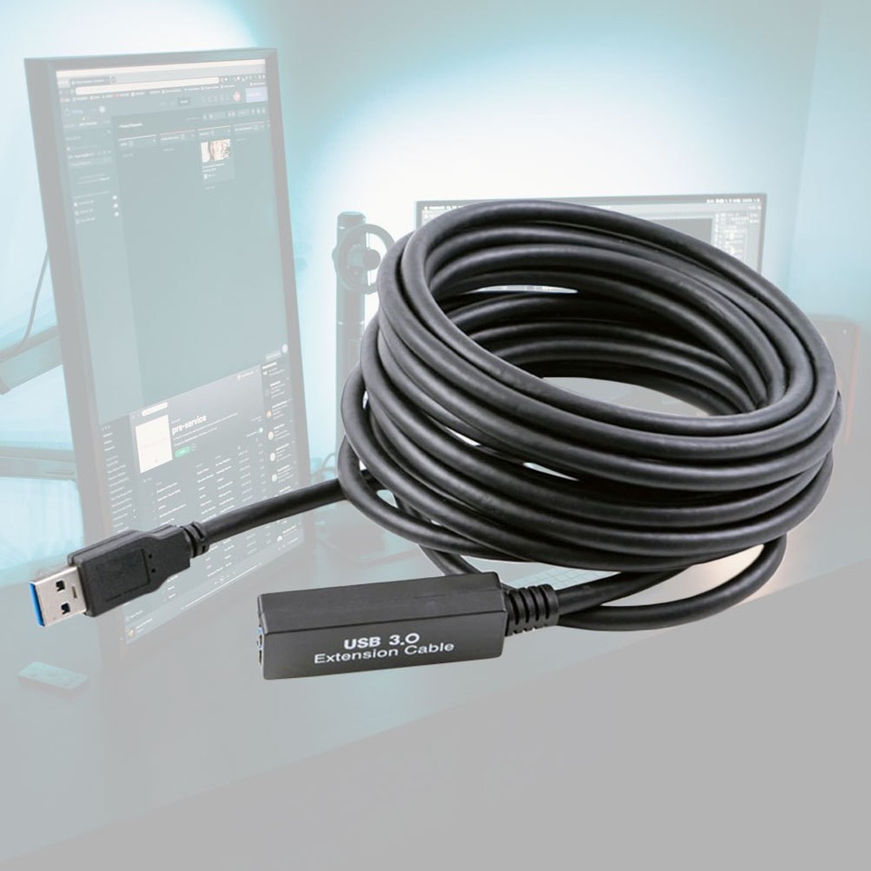 USB Extension Cable Computer Mouse Keyboard 5m USB3.0 Extended Cable ...
