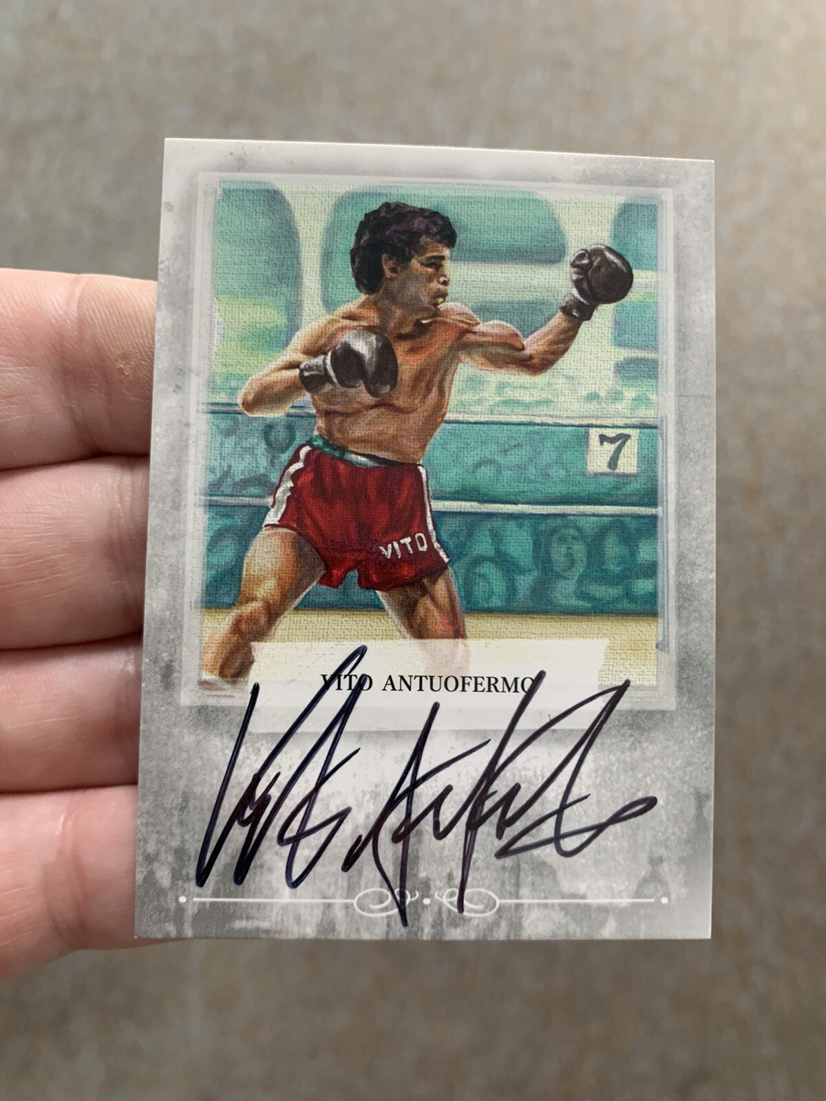 Vito Antuofermo 2010 Ringside Boxing Round 1 Autograph Card Auto #A-VA2 ...