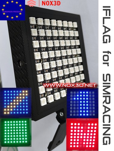 IFLAG SIMFLAG DIY for matrix power led 8x8 flag iracing | simhub ...